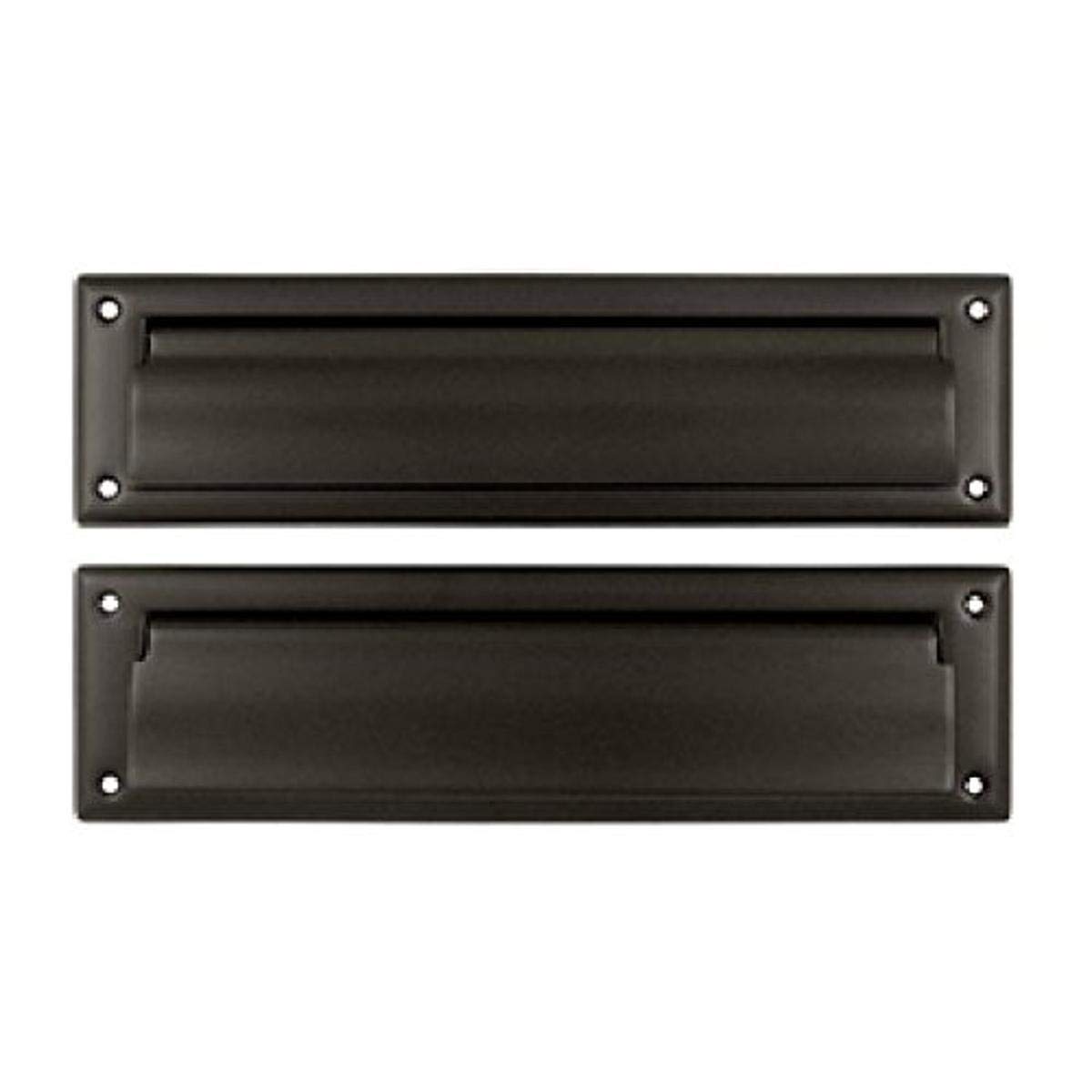 Deltana MS212U10B 13 1/8-Inch Mail Slot with Solid Brass Interior Flap ...