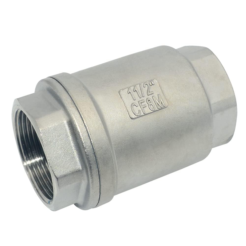 Snapklik.com : Megairon 1.5inch NPT Female WOG1000 Check Valve,Spring ...