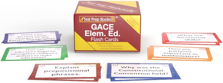 Amazon.com: GACE Elementary Education Study Cards: GACE Elementary ...
