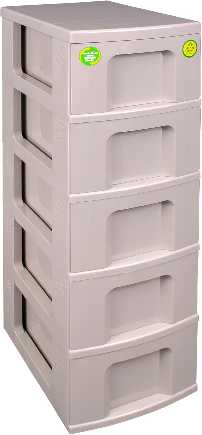 Really Useful Plastic Storage Box Storage Tower 5x12 Litre Recycled ...