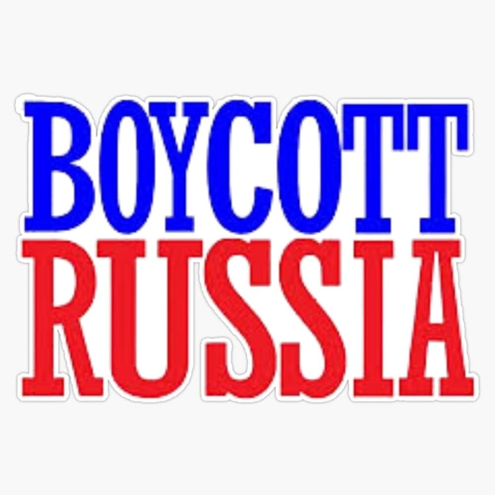 Amazon.com - Boycott Russia Bumper Sticker Vinyl Decal 5"
