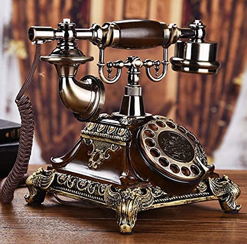 JUXORI Retro Rotary Phone, Vintage Corded Landline Phones Old Fashioned ...