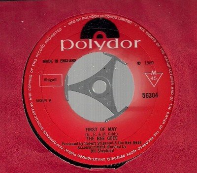 The Bee Gees First Of May UK 45 7" single +Lamplight - Bee Gees, Bee ...