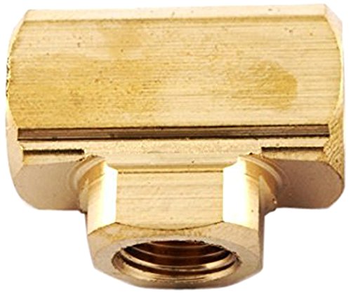 1/8" NPT Female Thread Three Sided Tee T Union Fitting Brass ...