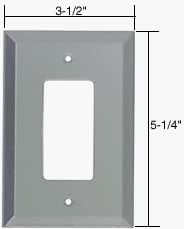 CRL Decora Glass Mirror Plate - Gray - Amazon.com