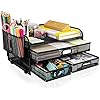 Amazon.com: 3 Tier Desk Organizer Office Accessories, Multi-Functional ...
