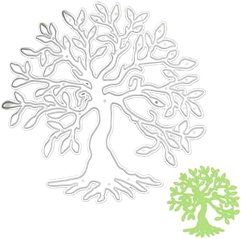 Tree Cutting Dies for Card Making DIY Handicraft Scrapbook 2pcs Circle ...