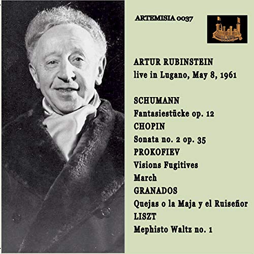 ARTHUR RUBINSTEIN Live in Lugano May 8, 1961SHUMANN, CHOPIN, PROKOFIEV ...