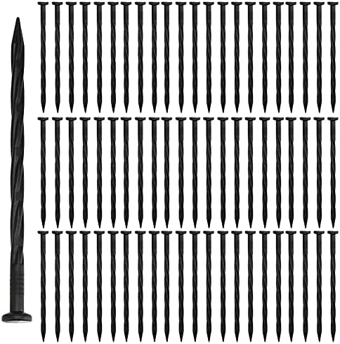 Amazon.com : MOUYAT 100 PCS 8 Inch Plastic Spiral Landscape Anchoring ...