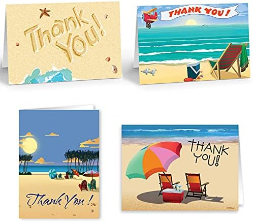 Amazon.com : Stonehouse Collection Beach Note Cards Assorted Pack- 12 ...