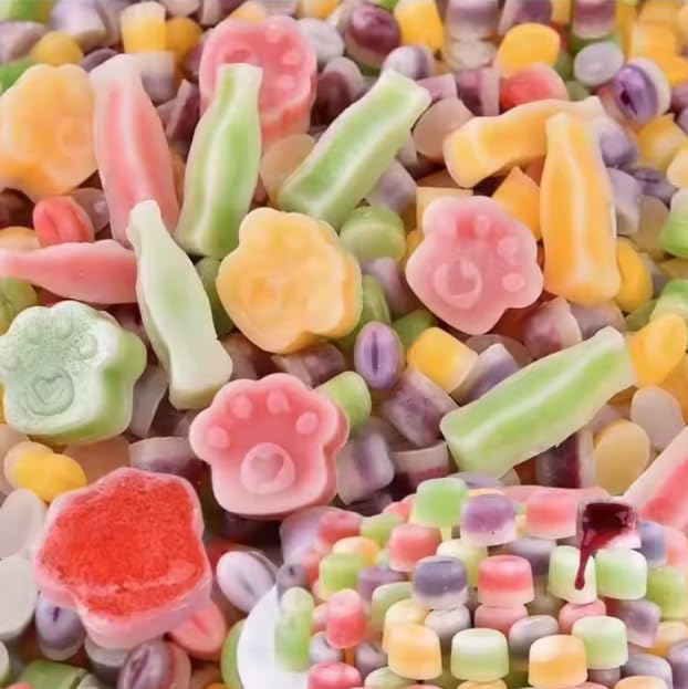 Amazon.com : Wax Candy Viral With Fruit and Sweet Syrup, Chewable ...