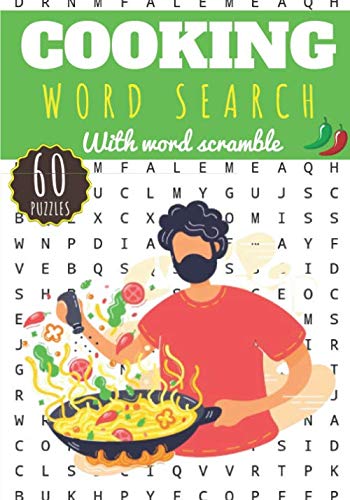 Cooking Word Search: Food Word Search | Challenging Puzzle book For ...