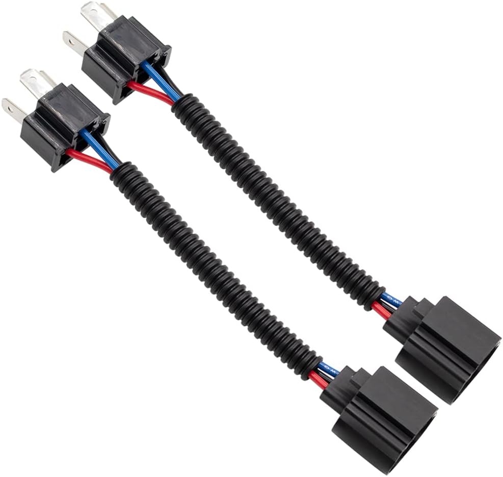 Amazon.com: H4 Male to H13 Female Conversion Connector Wiring Harness ...