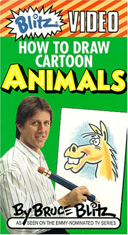 How to Draw Cartoon Animals [VHS]: Blitz, Bruce: 0040719123454: Books ...