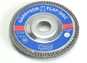 Garryson Diy Zirconium Flap Disc 115 X 22mm - 80grit Fine : Amazon.co ...