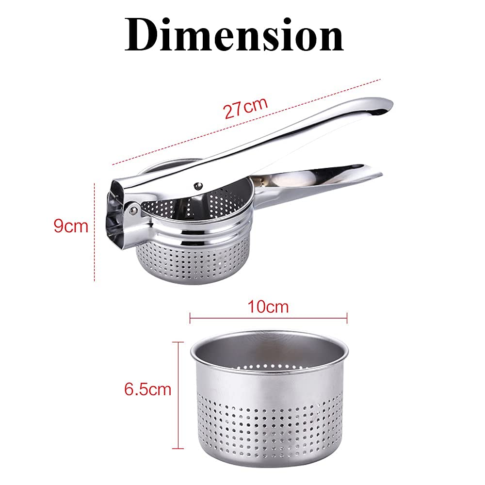 Snapklik.com : Stainless Steel Vegetable Squeezer, Upgrade Red Silicone ...