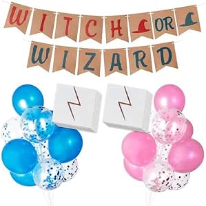 Amazon.com: Vibrant Gender Reveal Witch Or Wizard Gender Reveal ...