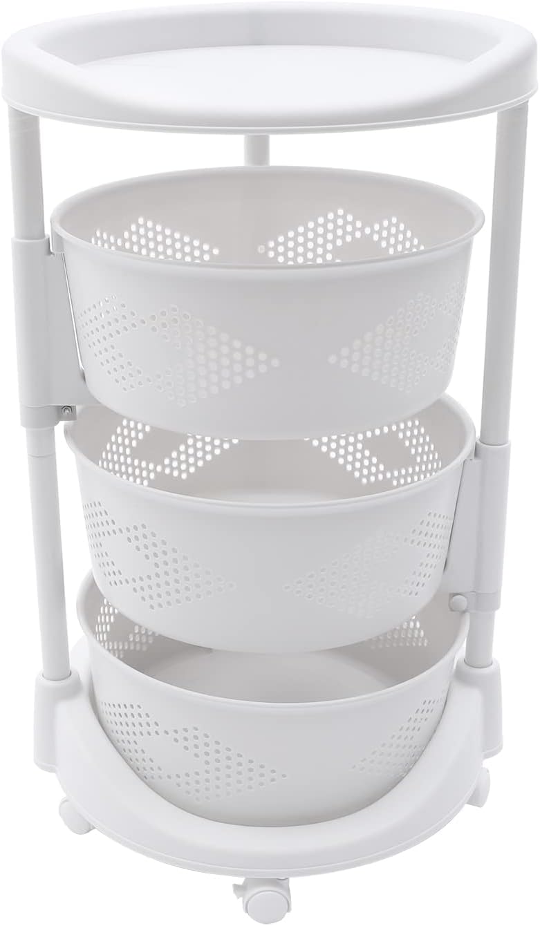 Amazon.com - Gdrasuya10 3-Tier Rotating Storage Basket, Adjustable ...