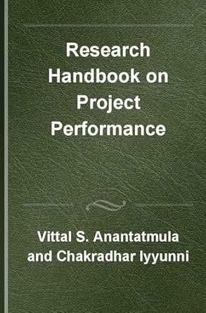 Buy Research Handbook on Project Performance (Research Handbooks in ...