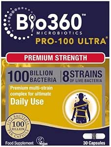 1 x 30 Bio Microbiotics Pro-100 Ultra 100 Billion Bacteria : Amazon.co ...