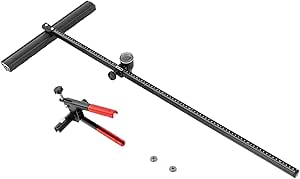 90cm T-Shaped Tile Cutters Glass Cutting Tool with Dividing Pliers & 2 ...