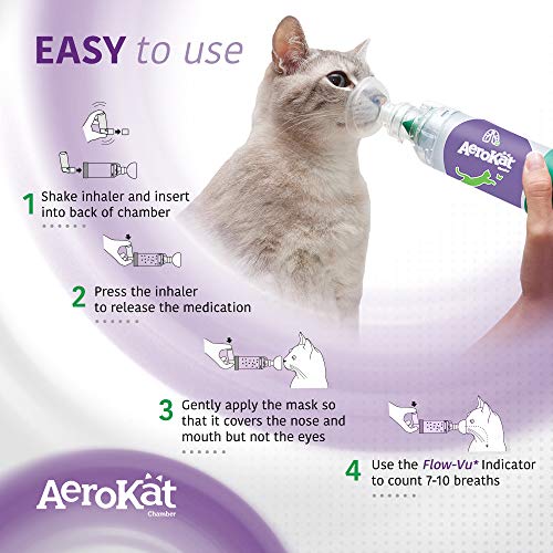 The Original AEROKAT Feline Aerosol Chamber Inhaler Spacer for Cats and ...
