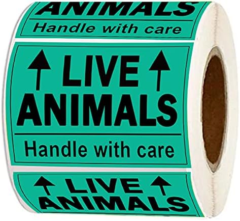 Amazon.com : YHNTGB 50 Pcs Live Animal Stickers Labels for Airline ...