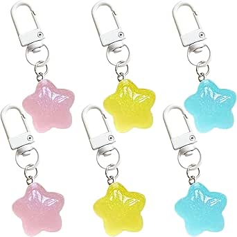Amazon.com: RUIYDZ Jelly Star Key Chains for Car Keys Cute Keychains ...