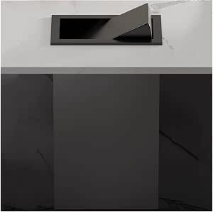 Amazon.com: Stainless Steel Trash Chute with Lid, Built-in Kitchen ...