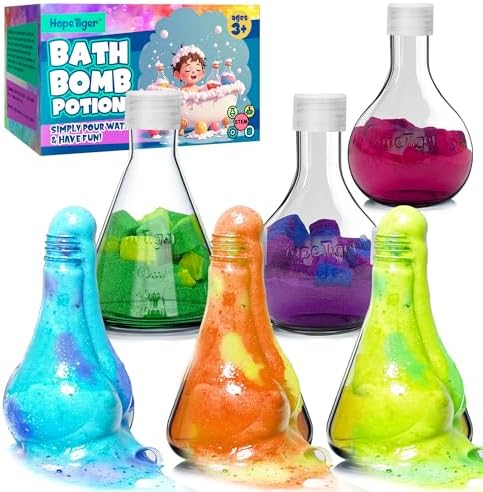 Amazon.com: Bath Toys for Kids Potion, SWCANDY 6 Pack Bath Bombs Fun ...