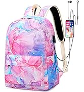 Amazon.com: School Backpack Teen Girls Lightweight College Waterproof ...