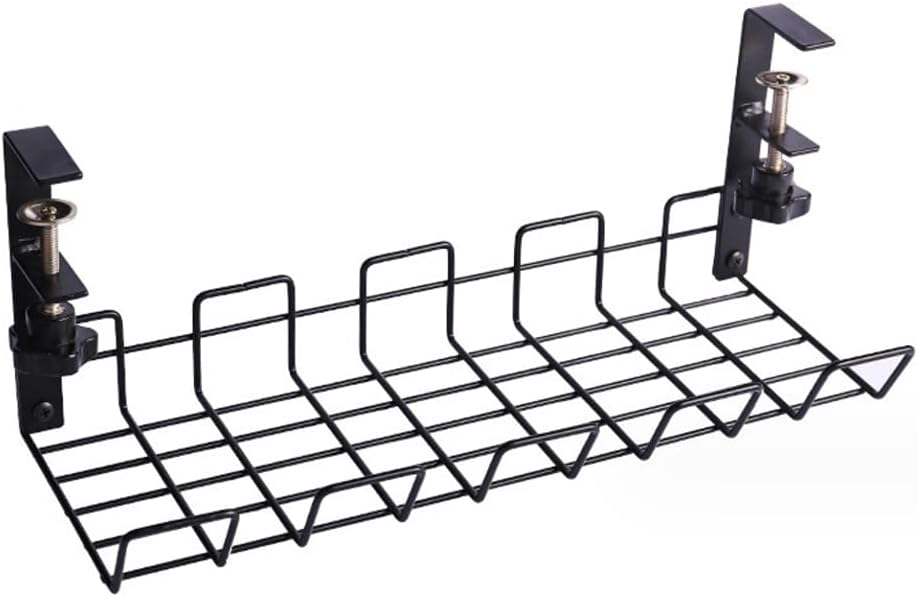Amazon.com: Under Desk Cable Management Tray - Organize Cords and Wires ...