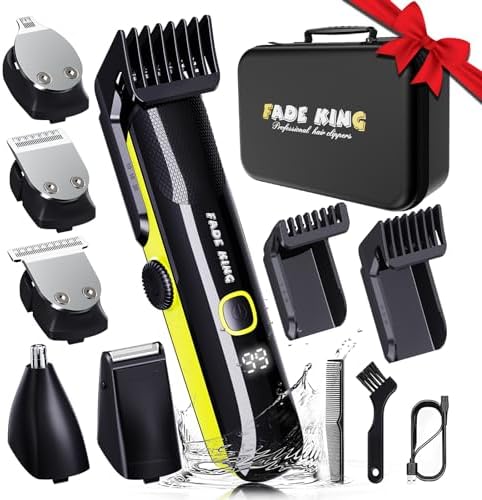 Amazon.com: FADEKING® All in One Beard Trimmer with Adjustable Combs ...