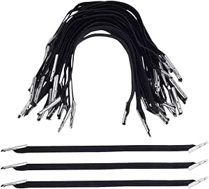 Amazon.com: BENECREAT 100pcs Black Elastic Barbed Cord, 6.5 Inch ...