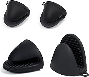 Amazon.com: JuJingPing Silicone Oven Mitts Heat Resistant Hot Pot ...