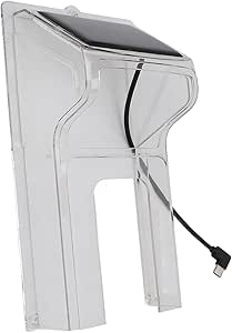 Luqeeg Solar Powered Doorbell Rain Cover, Transparent Plastic ...