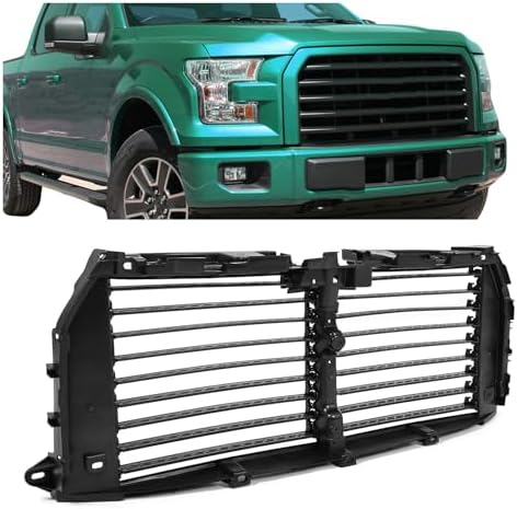 Amazon.com: A-Premium Front Upper Radiator Grille, Air Shutter with ...