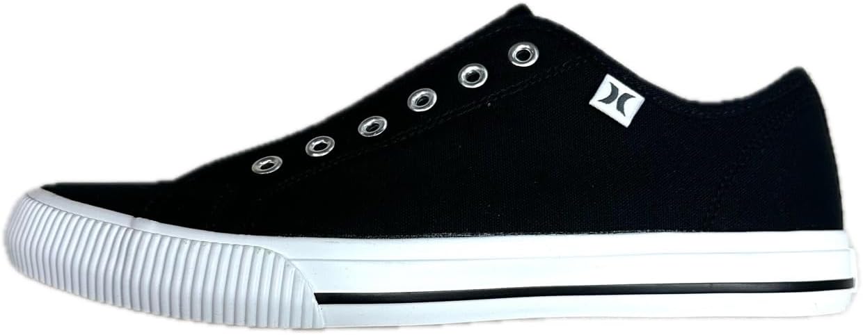Hurley Women's Chloe Slip On Fashion Sneaker Shoes - Black, US Size 9 (M)
