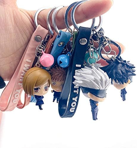 Amazon.com: TIMMOR MAGIC Anime 5-PC JJK Keychain,Cosplay Gojo Metal ...