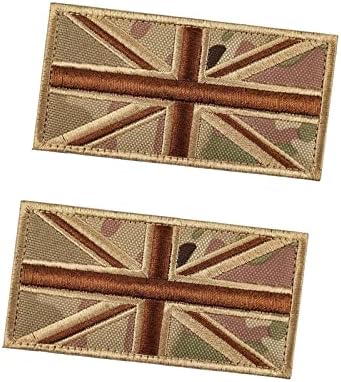ANNIUP British Flag Embroidery Patch with Fabric Pattern DIY Applique ...