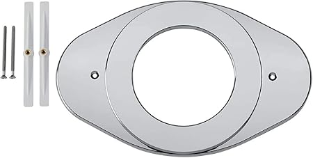 Delta Faucet RP29827 Shower Renovation Cover Plate, Chrome, Escuthceons ...