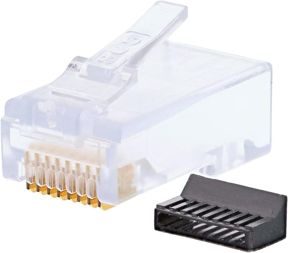 Networx Cat6 RJ45 Modular Connector with Load Bars - 100 Pack : Amazon ...