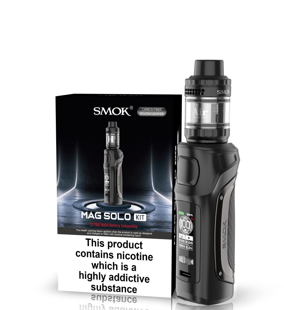 SMOK Mag Solo Kit (Carbon Fiber Splicing Leather) Advanced Vaping Power ...