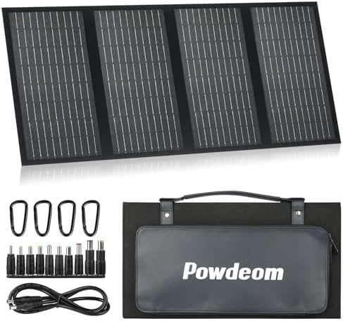 Amazon.com: Powdeom 150W Portable Power Station&60W Solar Panel, Laptop ...