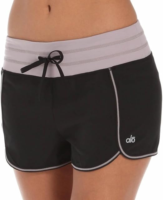 Alo Yoga Too Hot - Pantalón Corto para Mujer, Negro (Black Moonstone ...