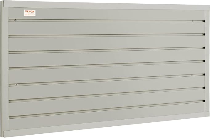 VEVOR Slatwall Panels, 4 ft x 1 ft Gray Garage Wall Panels 12"H x 48"L ...