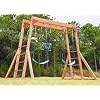 Amazon.com: Dolphin Playground Wooden Swing Sets for Backyard with ...