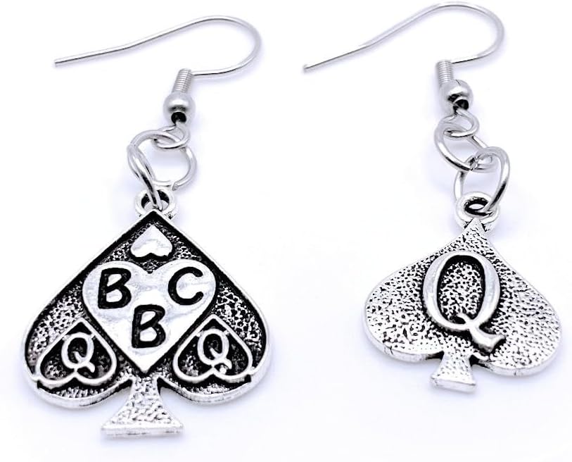 Amazon.com: HotWife Jewelry for Women QoS BBC Earrings Queen of Spades ...