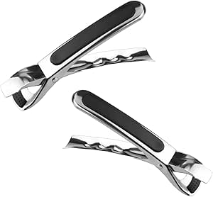 Amazon.com: Anti-Hot Gripper Clips Tongs 2PCS Stainless Steel Bowl Dish ...