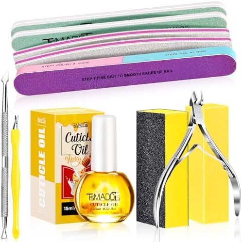 Amazon.com : MORGLES Nail File and Buffer Blocks with Nail Care Kit, 13 ...